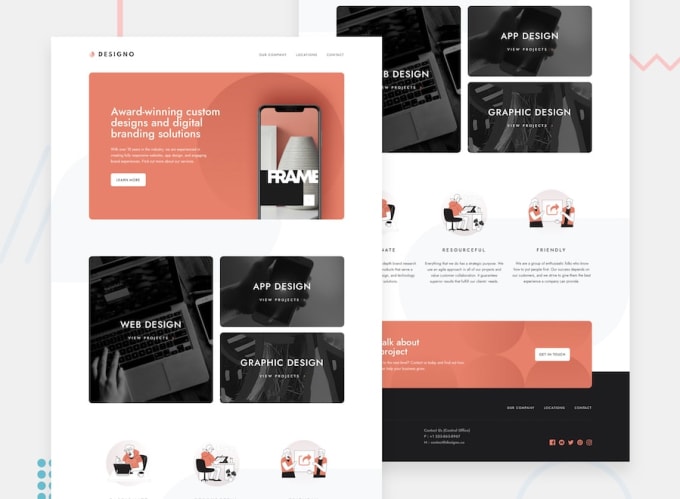 Create Websites In Html Css Javascript React Node Js By Yannickwnz Fiverr