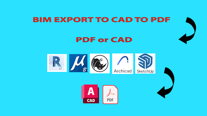 Do revit, rhino, microstation, sketchup and archi cad export by Dhaneshdhani | Fiverr