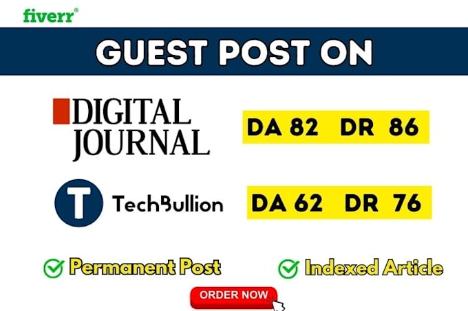 Publish guest post on tech bullion and digital journal by Writer ...