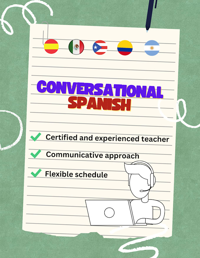 Teach you conversational spanish by David_oh7 | Fiverr