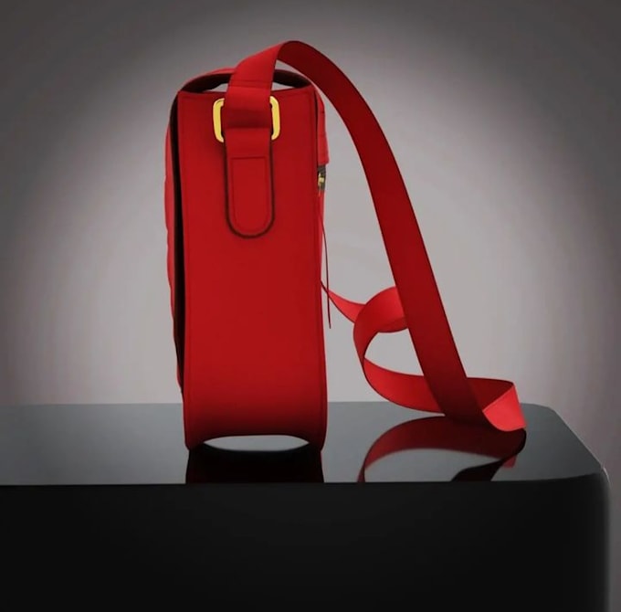 Render 3d bag animation,3d bag modelling ,3d bag design by Habeebanimaker | Fiverr