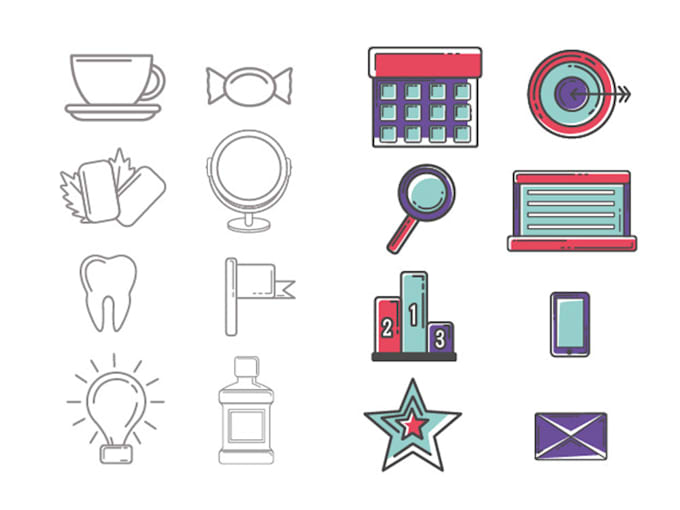 Design custom vector icons set by Artadi | Fiverr