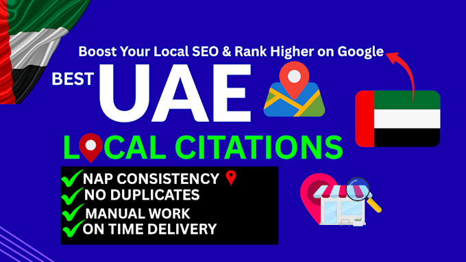 Do uae local citations and directory submissions by Localcitaion | Fiverr