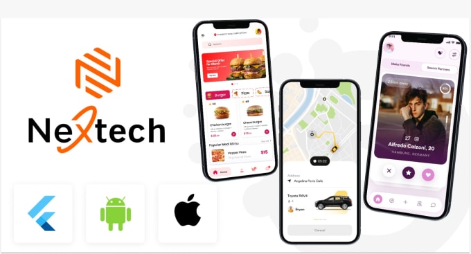 Develop Ios And Android Mobile App Using Flutter By Nextec Fiverr