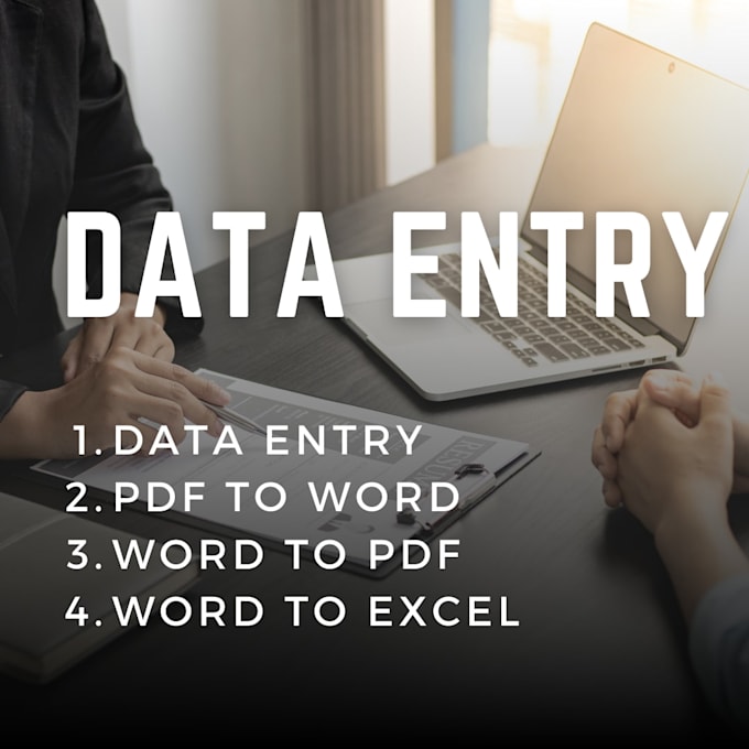 Do excel or word data entry tasks by Riyad2001 | Fiverr