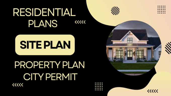 Plot residential site plan, property plan for city permit by Rileyhub ...