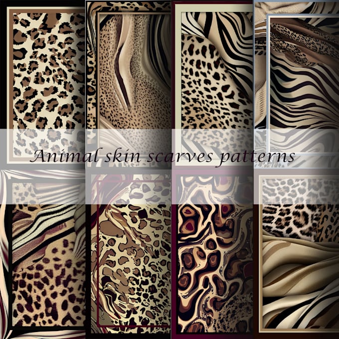 Create stylish animal skin patterns for scarves by Neclayilmaz | Fiverr