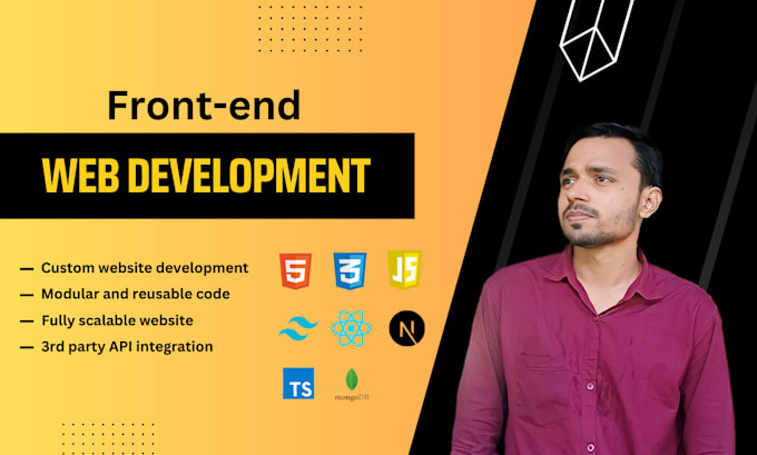 Be Your Frontend Web Developer Using Html Css Tailwind Javascript React By Devmahedi Fiverr