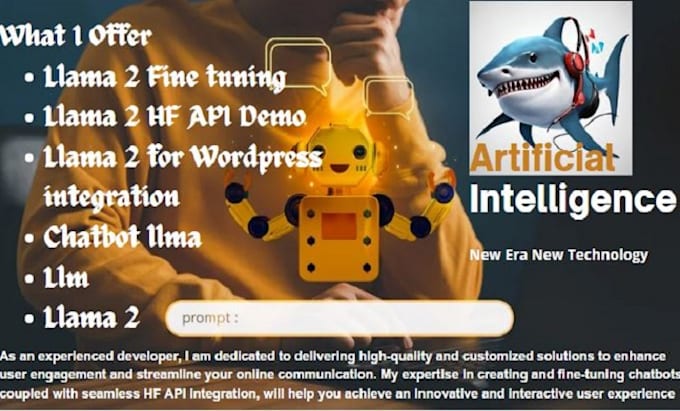 Esegui chatbot llama2, llama 2 per la messa a punto, hf api per l'integrazione di wordpress