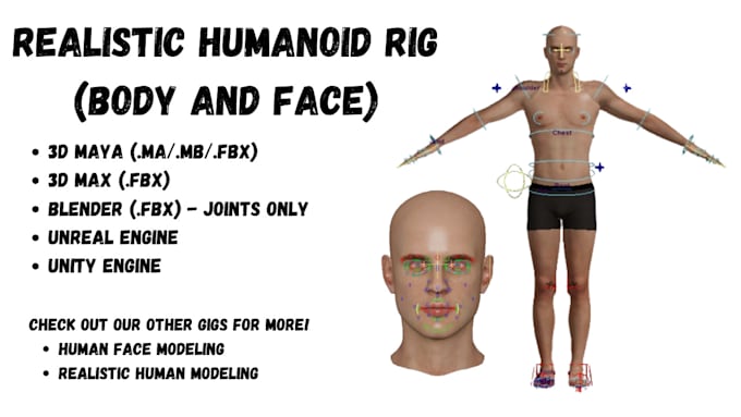 Do 3d rigging and animation for unreal engine, unity, maya by Rishabhagarwal6 | Fiverr