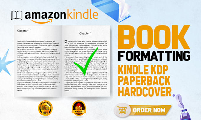 Format your ebook and paperback for print layout for amazon kdp by ...