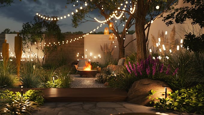 Design and render your landscape design by Wangdong1 | Fiverr