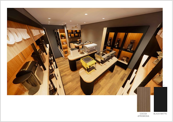 Custom shops furniture and layout 2d 3d with animations by ...