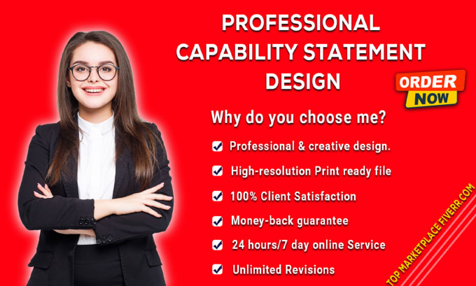 Do attractive, unique, government capability statement design by ...