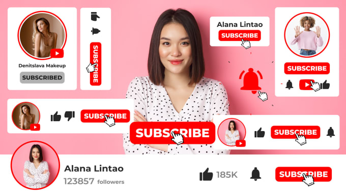 Make awesome youtube subscribe animation by Ali_editors | Fiverr