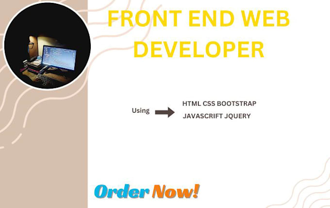 Be your front end web developer by Mdjobair618 | Fiverr
