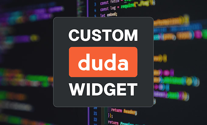 Create a custom duda website widget by Cbarnhill0 | Fiverr