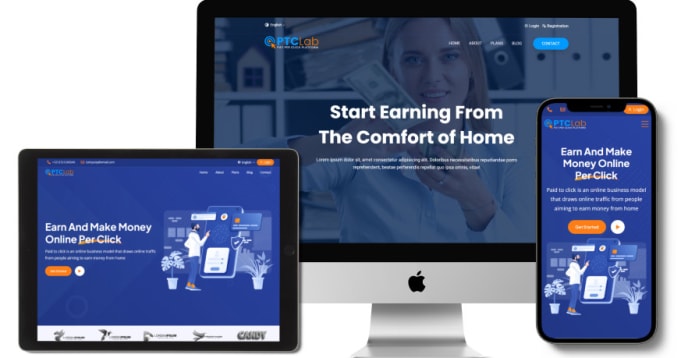 Creat responsive ptc investment website by Profelar | Fiverr Creat responsive ptc investment website by Profelar | Fiverr