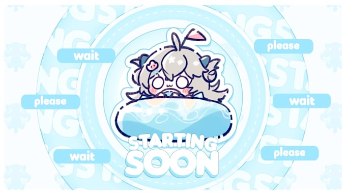 Create starting soon, brb animation for stream by Karutaproject | Fiverr
