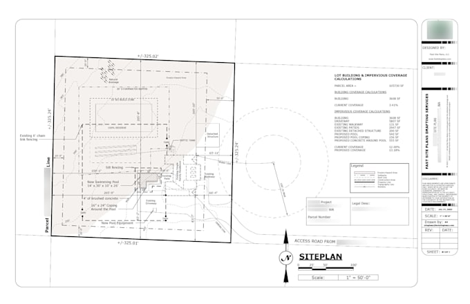 Draft site plans in 24 hours for us permitting by Fastsiteplans | Fiverr