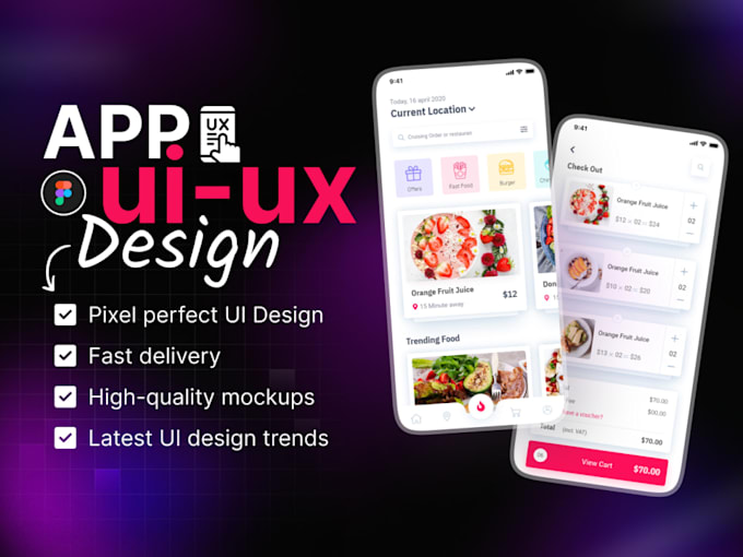 Design mobile app ui ux in figma by Shadakin | Fiverr