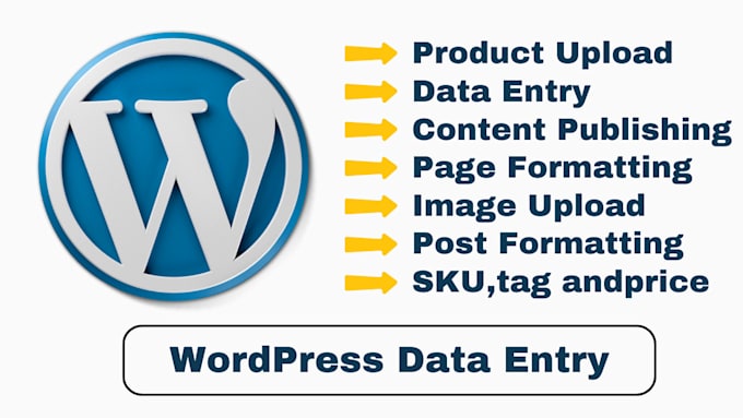 Wordpress data entry, product, and post formatting by Anasshabbir5332 | Fiverr