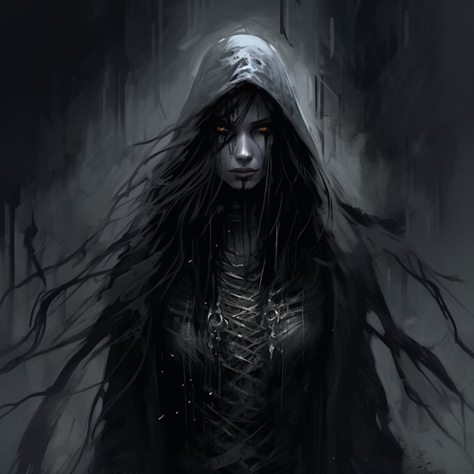 Create a fantasy horror character art by Warteegeol | Fiverr