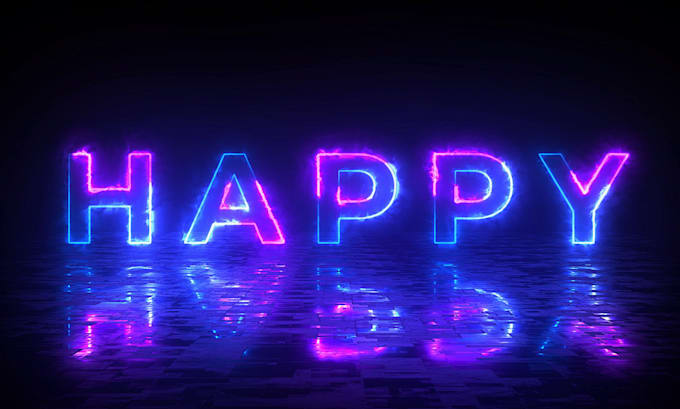 Create custom title neon text effect video by Purple_graphics | Fiverr