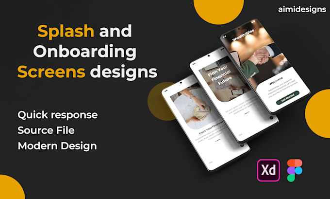 Design splash, onboarding screens ui ux for your mobile app by ...