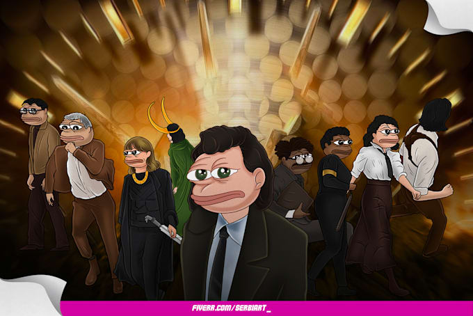 Draw any pepe the frog illustration for you by Serbiart_ | Fiverr