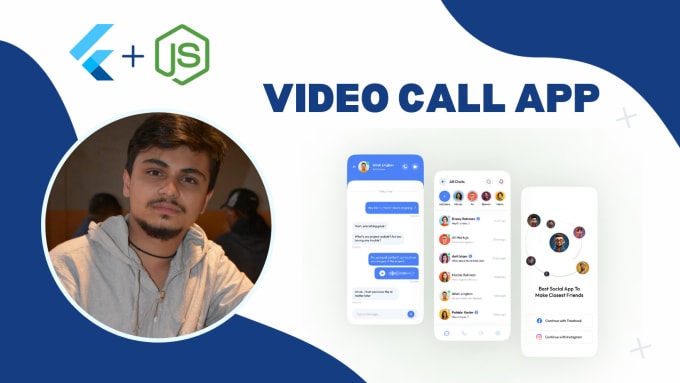 Using flutter and node js will develop a chat and video call ... Using flutter and node js will develop a chat and video call ...