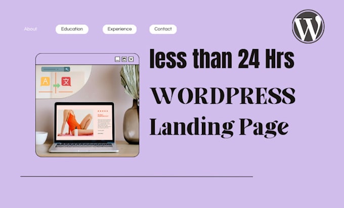 Create wordpress landing page design or one page wordpress website by Ultra_expertt | Fiverr