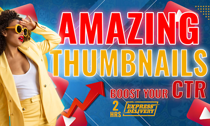 Design professional amazing eye catching youtube thumbnail by Abrarrr99 ...
