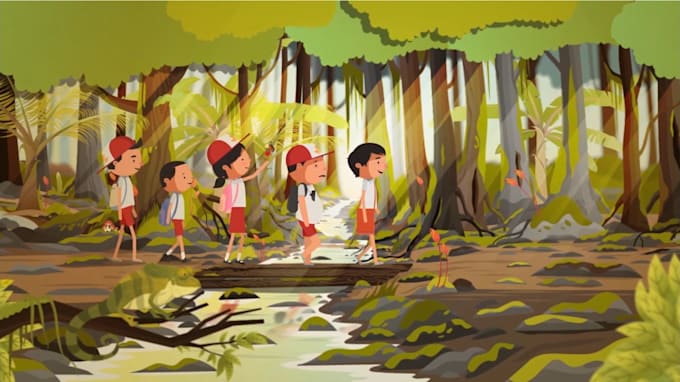 Make a cute and interesting 2d animated video for kids by Guzmotion ...