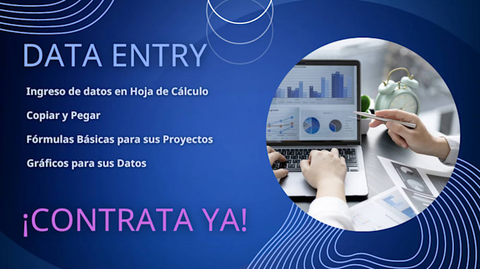 Haré registro de datos en hojas de cálculo, formulas, tablas dinámicas ...