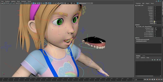 3d rigging, 3d character rigging, ri3d in maya, blender and 3d max ...