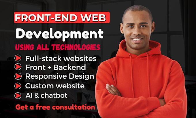 Be your front end web developer using react js, html, css by ...
