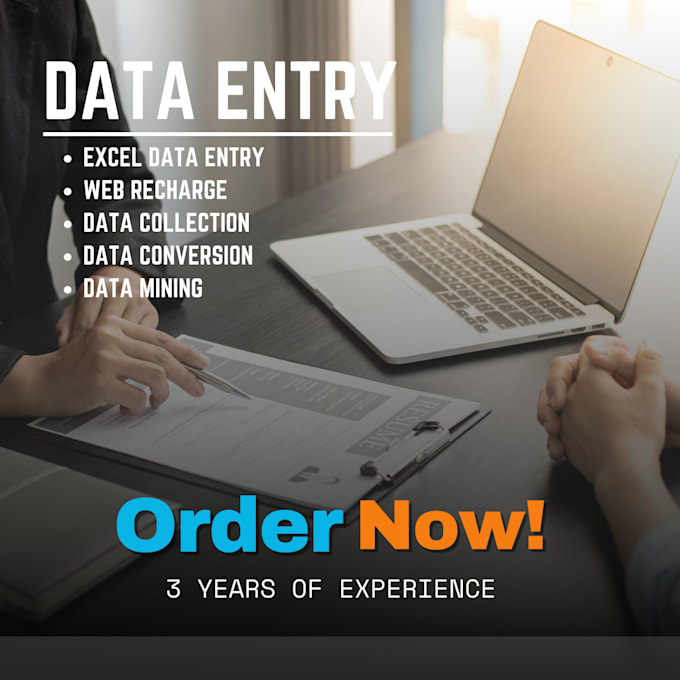 Do efficient data entry professionally by Nilufanila | Fiverr