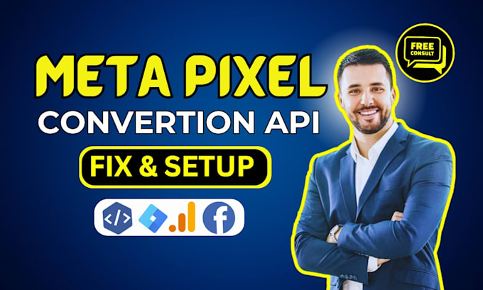 Setup, fix facebook meta pixel, ga4 conversion api with gtm by Smmexpert46 | Fiverr