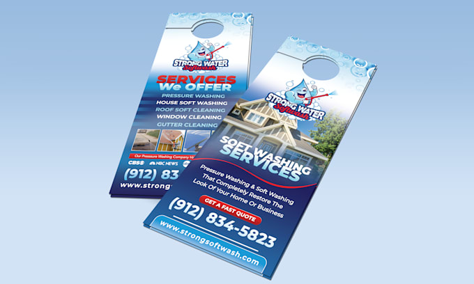 Design an attractive door hanger or rack card by Shazal97 | Fiverr