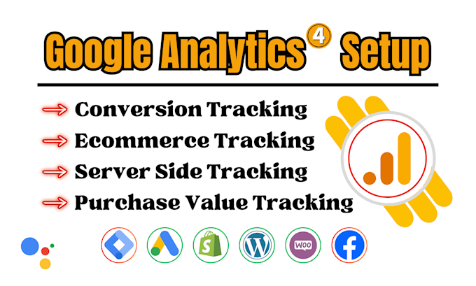 Setup google analytics 4, fb conversion api, and ga4 enhance ecommerce tracking by Milon157 | Fiverr