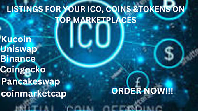 List your ico,tokens and coins on top exchange platforms by Johnwilly12 | Fiverr