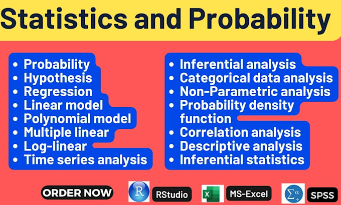 Do statistics, probability, and data analysis with excel, r by Rls ...