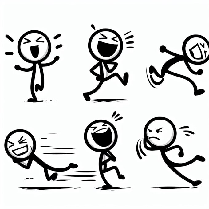 Create 2d stickman video, stickman animation for you by Peterart_ | Fiverr