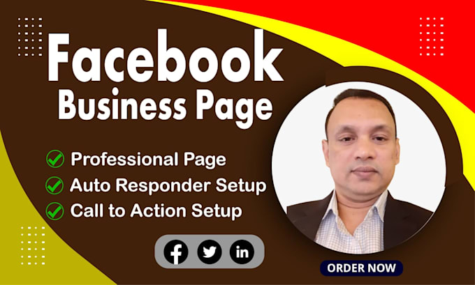 Create, setup and design professional facebook business page by ...