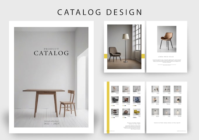 Develop a layout for a magazine, product catalog, lookbook by ...