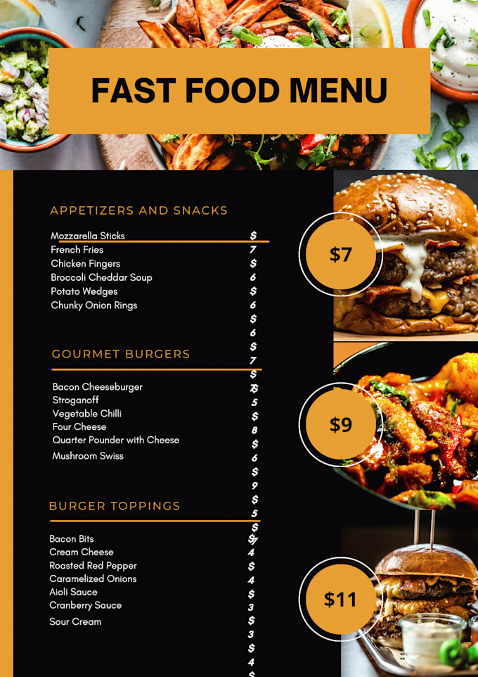 Design amazing editable food restaurant menu card hotel menu card, menu ...