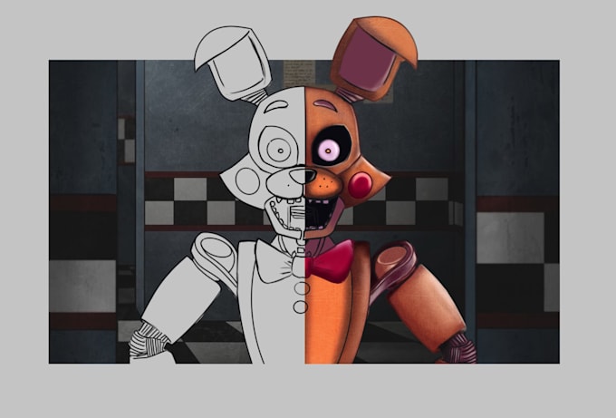 Draw a custom fnaf animatronic oc character by Agustincervera | Fiverr
