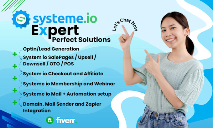 Design responsive systeme io sales funnel and systeme io landing pages ...