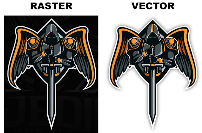 Redraw your simple logo or image and give you a high resolution image ...